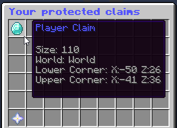MyClaimsGUI [GriefPrevention Addon] | SpigotMC - High Performance ...